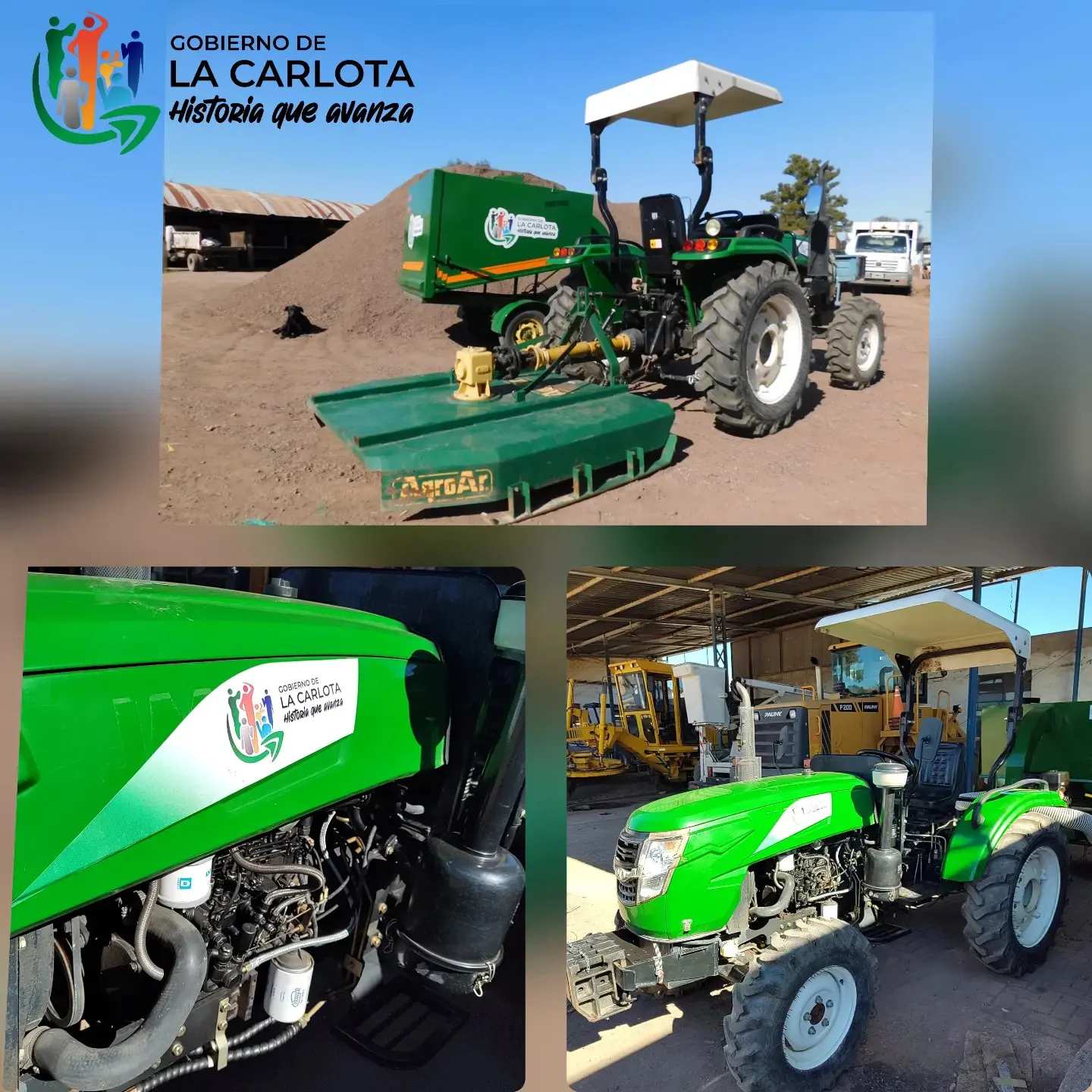 Municipio de La Carlota suma dos nuevas unidades de trabajo: un tractor ...